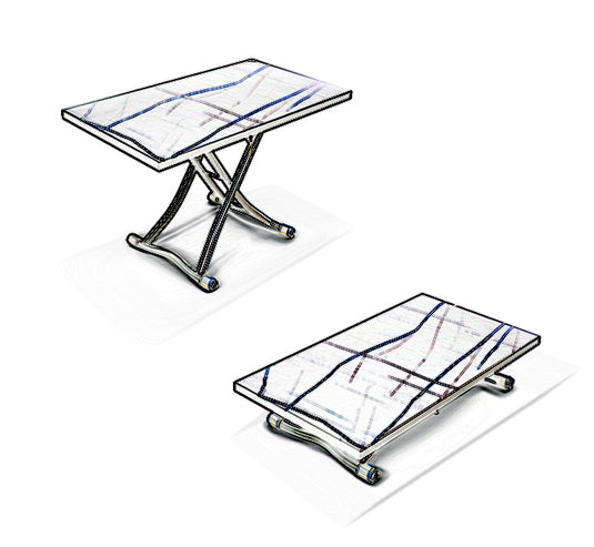 SHAZAM Vecchio antico - Acheter Table basse pliante en bois La Maison ...