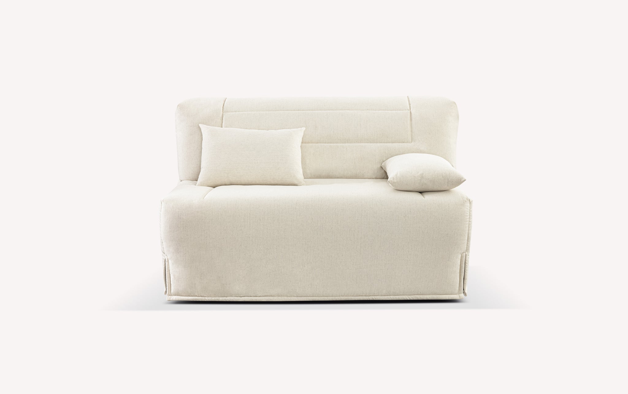 Banquette BZ SIMONE Tissu Beige Déhoussable - Banquette lit | La Maison ...