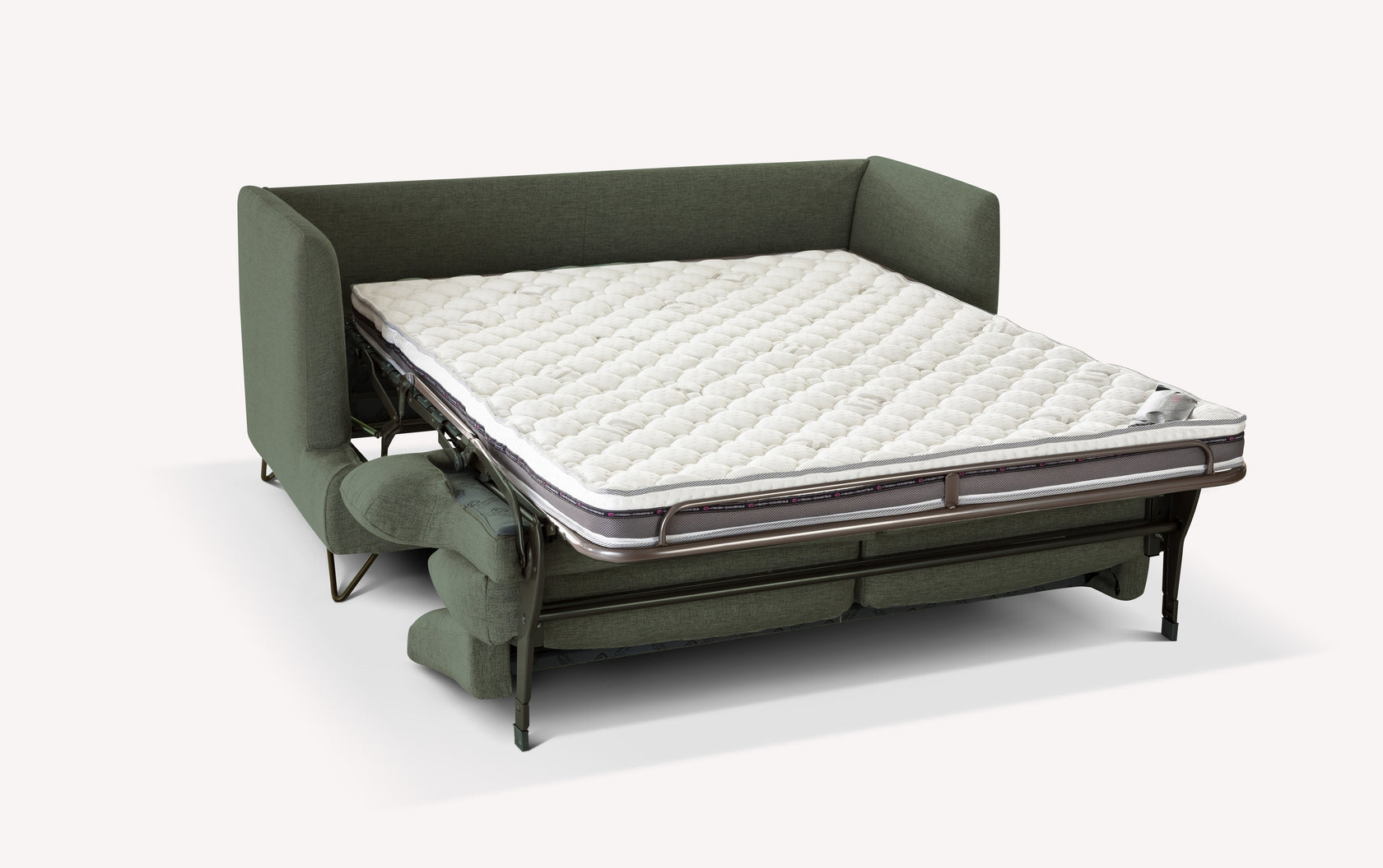 Canapé convertible KING Tissu Vert Déhoussable - Canapé lit | La Maison ...