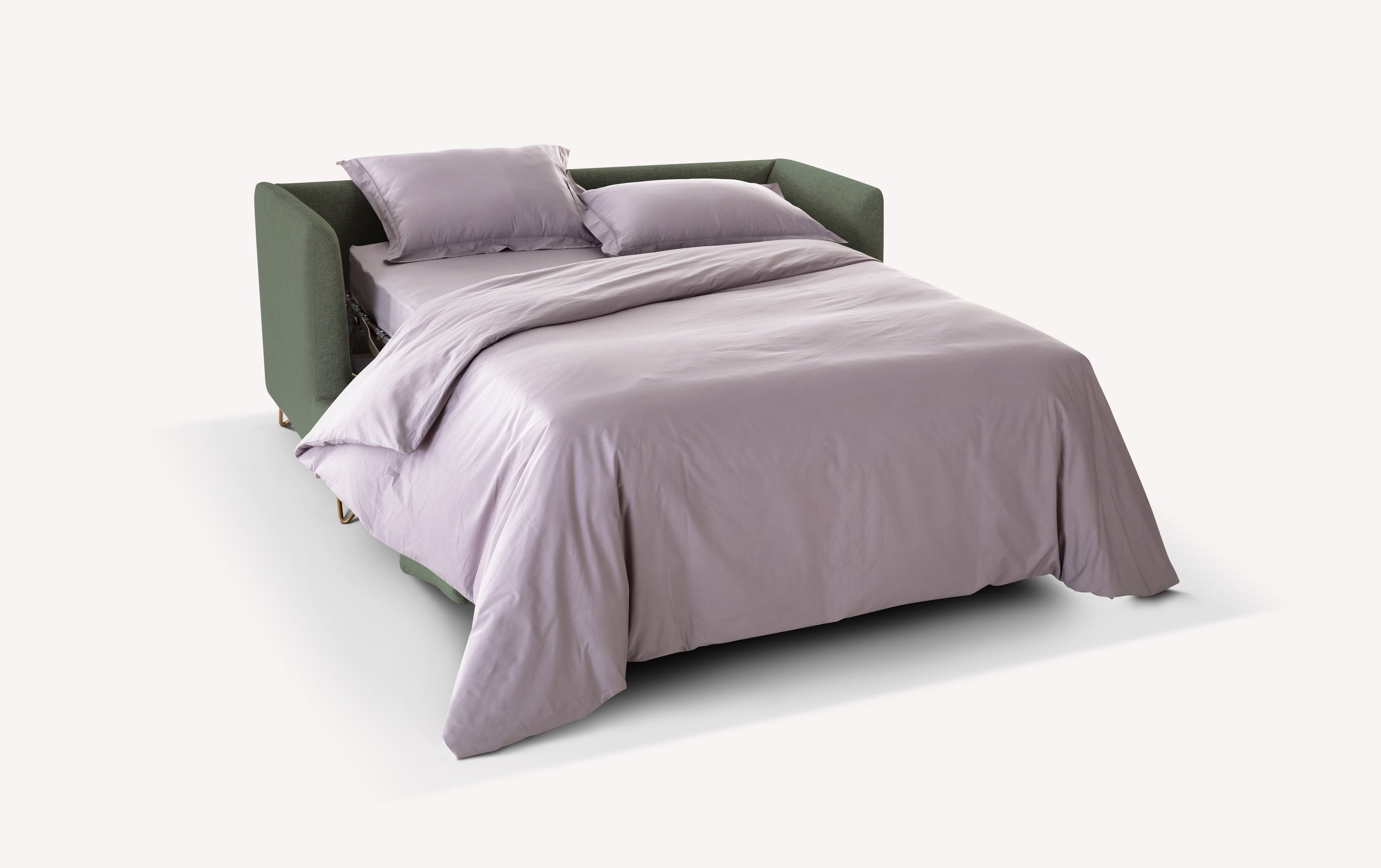 Canapé convertible KING Tissu Vert Déhoussable