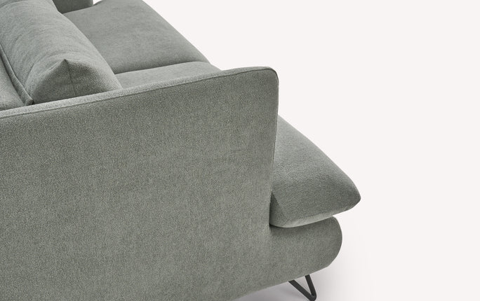 Canapé convertible KING Tissu Vert Déhoussable