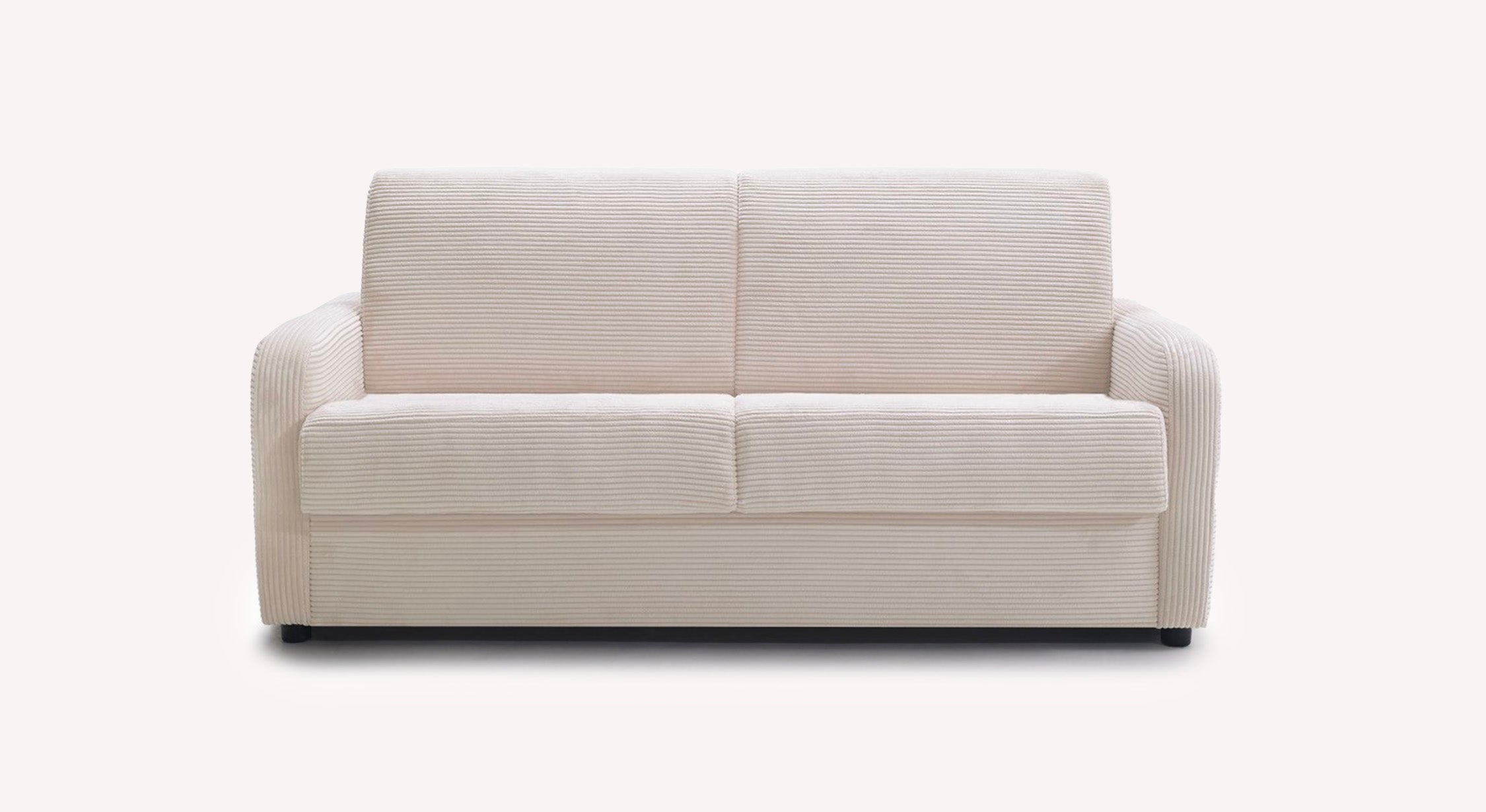 Canapé convertible CLINT Velours Blanc